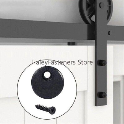 1 Set Barn Door Rail Warehouse Stay Roller Sliding Guide