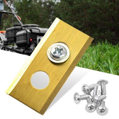 36Pcs Lawn Mower Blades with Washers & Screw Double Hole
