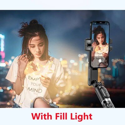 360 Rotation Following Shooting Mode Gimbal Stabilizer Selfi