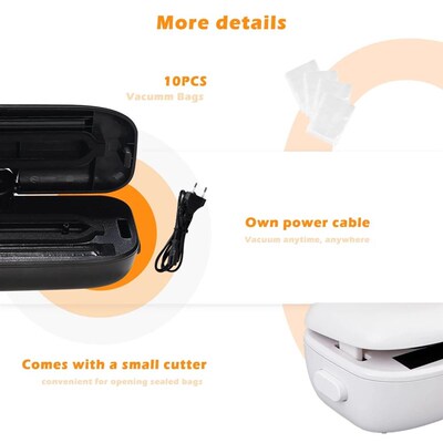 saengQ Vacuum Sealer Packaging Machine Food Vacuum Sealer Wi