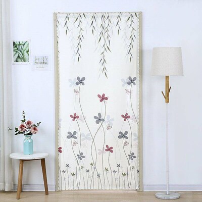 Kitchen Door Curtain Partition Curtain Fabric Double-sided C