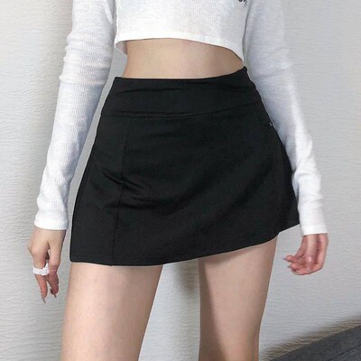 Preppy Style Pleated Women Skirts High Waist Female Clothes