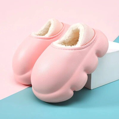 Kids Warm Plush  Shoes Toddler Boys Girls Soft Sole Non-Sl