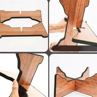 Tongue Drum Bracket Drum Rack Wood Instrument Stand