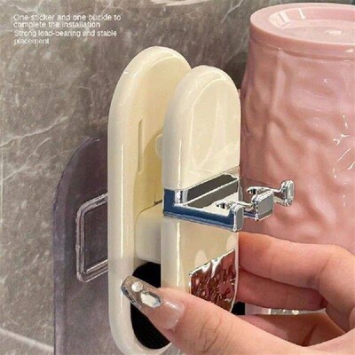 Wall Mounted Mouthwash Cup Punch-free Gargle Cup Toothbrush