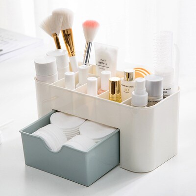 Nordic Desktop Drawer Cosmetic Storage Box Makeup Brush Orga