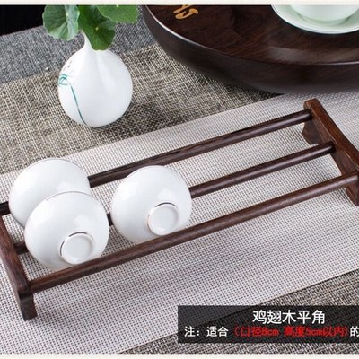 实木沥水茶杯架功夫茶具配件茶道茶盘晾杯收纳架水杯子架杯垫杯托