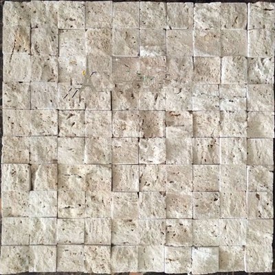 洞石马赛克天然大理石材电视背景墙瓷砖文化石立体断面家装主材