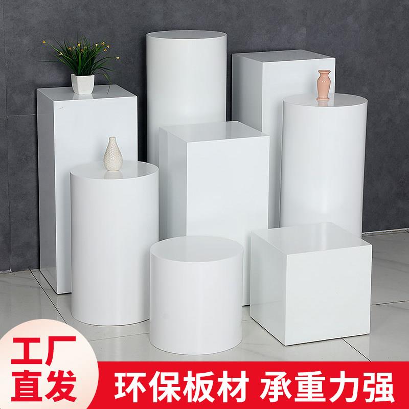 地台展示台子底座增高台圆形摆台烤漆模特小地台长方形底座展示台