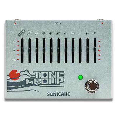 Sonicake QDS电吉他单块效果器原声乐器前级贝斯延迟混响十段均衡