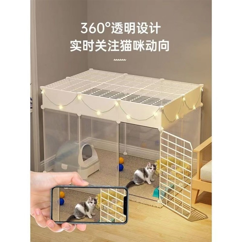 宠物阻拦门中小型犬狗笼子狗狗围栏栅栏室内家用带厕所分离抱枕被