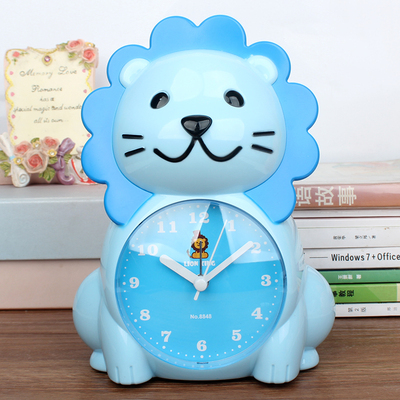 语音闹钟表会说话懒虫起床儿童卡通小学生用床头闹铃静音贪睡书桌