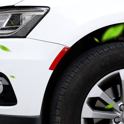 奥迪轮毂轮眉反光装饰贴防撞条Q3A3Q5L改装饰Q2L车内饰A4L用品A6L