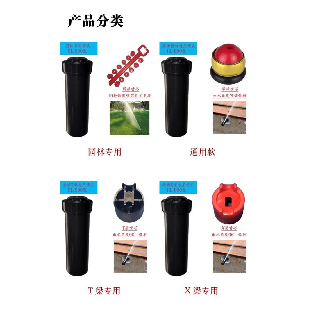 梁场养护路桥养生喷淋园林地埋伸缩喷头360度自动旋转草坪灌溉