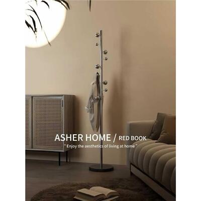 ASHER 设计师轻奢落地衣架不锈钢衣帽架立式客厅卧室挂衣架Z