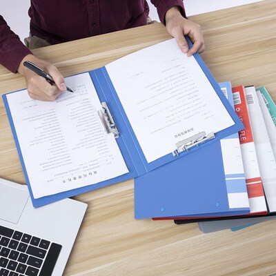 浩洋得PVC双强力文件夹A4多页办公资料册塑料档案收纳夹定制LOGO