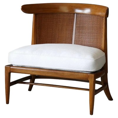 侘寂风藤编阳台沙发椅单人实木休闲椅酒店民宿会所洽谈接待椅家具