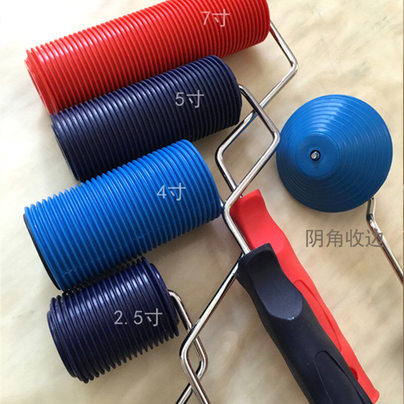 肌理漆拉直滚筒工具 艺术涂料肌理漆橡胶滚筒【软胶拉直滚筒】