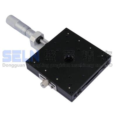 供应X轴LX100-C/精密型交叉导轨微调架可调平台手动位移滑台