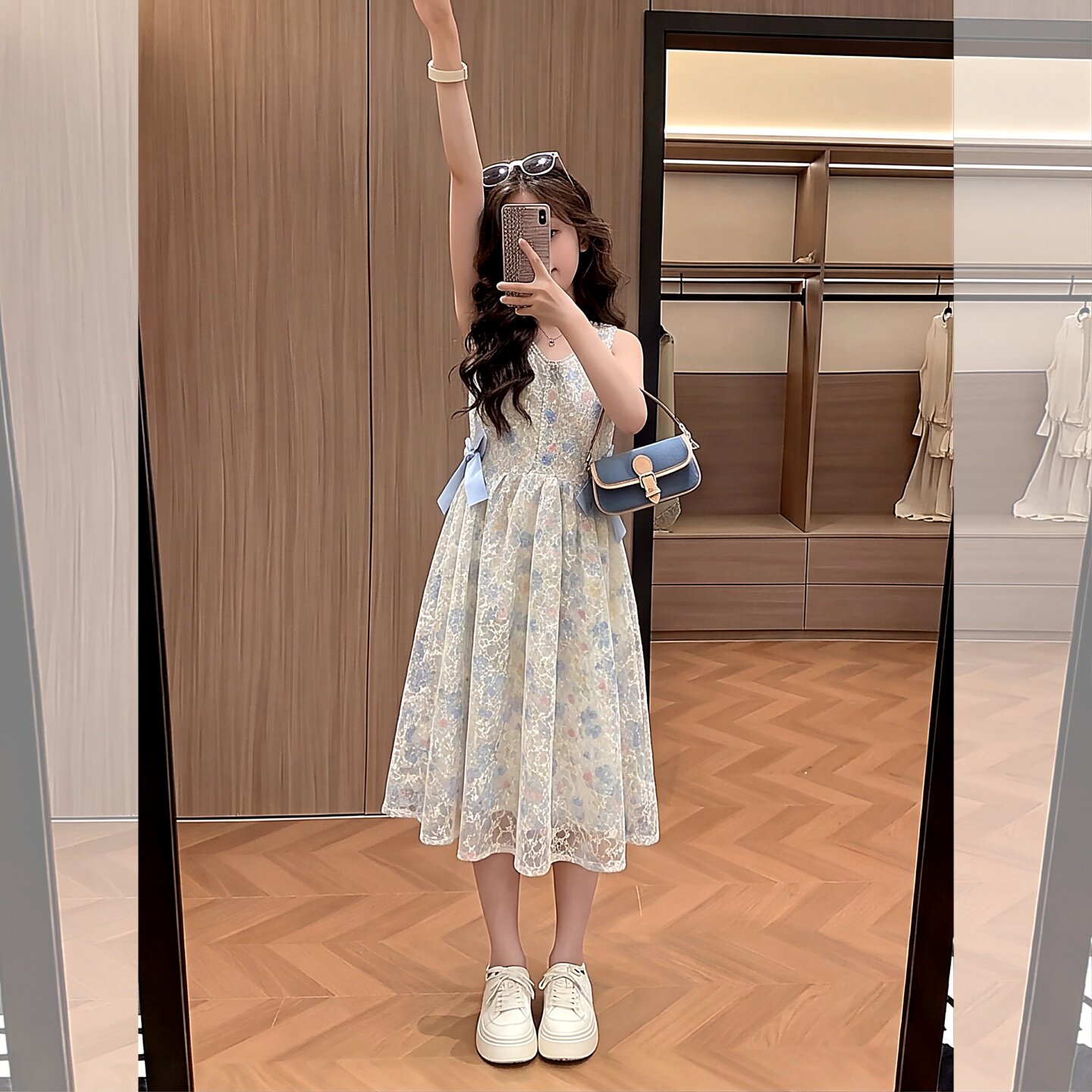 女童连衣裙夏季薄款2026新款洋气儿童裙子大童公主裙甜美潮A字裙