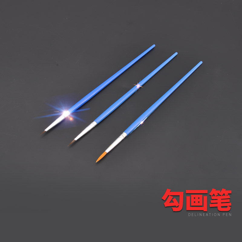 美术生儿童水彩水粉专用尼龙笔diy数字油画专用画笔油画笔