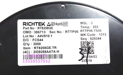 RT8258GE 全新原装进口 RICHTEK 请直拍 SOT23-6 MARK:E9=
