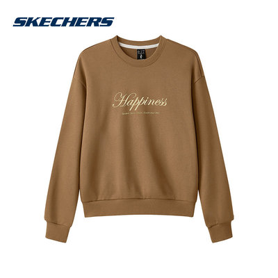 Skechers斯凯奇冬女上衣圆领卫衣针织套头衫 L424W030/013J