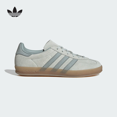 adidas阿迪达斯三叶草T头鞋2026春女GAZELLE INDOOR德训鞋IH9219