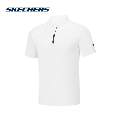 Skechers斯凯奇26夏季男士凉感针织运动短袖休闲POLO衫 P226M091
