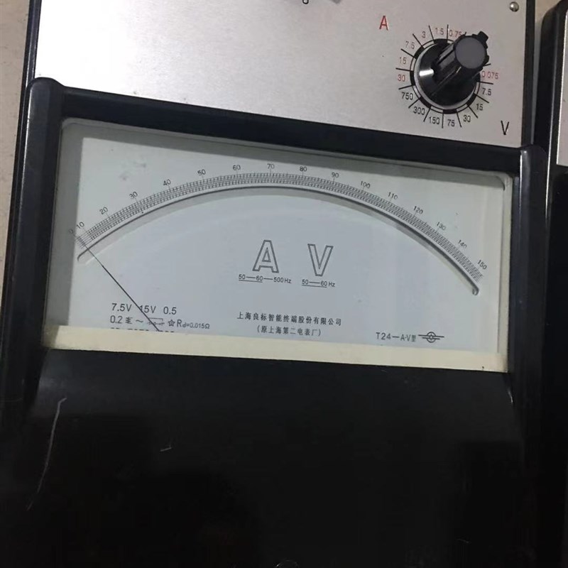 原装现货上海第二电表厂T24 Av型交直流电压表电流表 0.2级标准表
