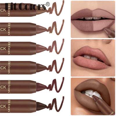 6 Colors Matte Chocolate Lipstick 雾面不易沾杯唇膏