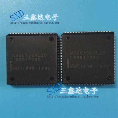 N80C186XL20  N80C186XL进口原装拆机微处理器 PLCC封装