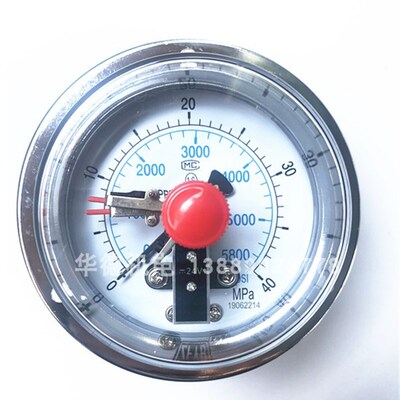 ZFYB  YXK100III 耐震电接点压力表  24V 40MPA 双上限 5800psi