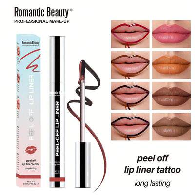 Matte Peel Off Lip Liner Pen 哑光防水撕拉唇线笔唇釉