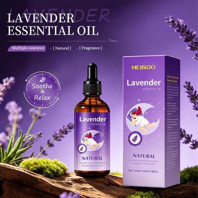 跨境薰衣草精油100ml Lavender Essential Oil外贸现货多功能精油