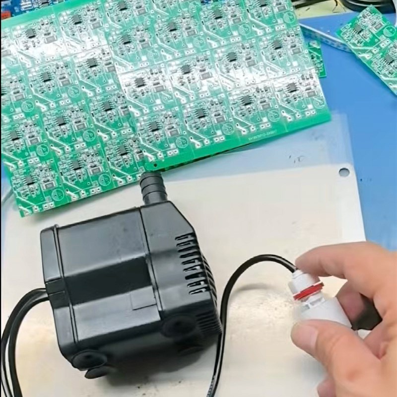 带浮球开关冷风扇水泵抽水泵潜水泵循环水泵18W自动启停防干烧