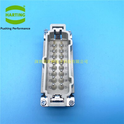 HARTING哈丁09330162611重载连接器16芯32 HAN-16E-M-S (17-32)