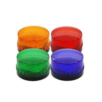 小型声光报警器LTE-5061JLED频闪报警指示灯闪常亮蜂鸣器有声24v