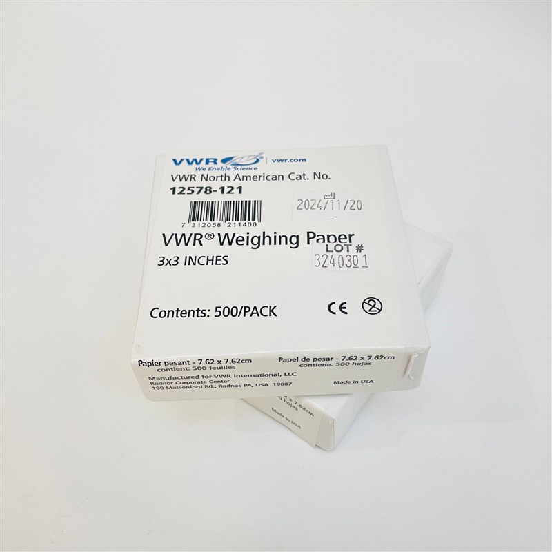 进口VWR Weighing Paper称量纸76x76mm清洁无尘无氮结实12578-121