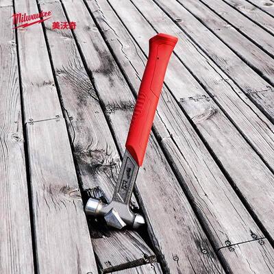 米沃奇milwaukee进口圆头锤奶子锤一体铁锤小榔头手锤木工安装锤