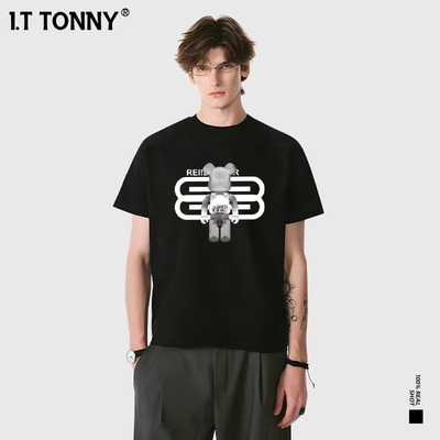 潮牌I.T TONNY官方旗舰店2026爆款印花T恤圆领情侣短袖上衣正品XL