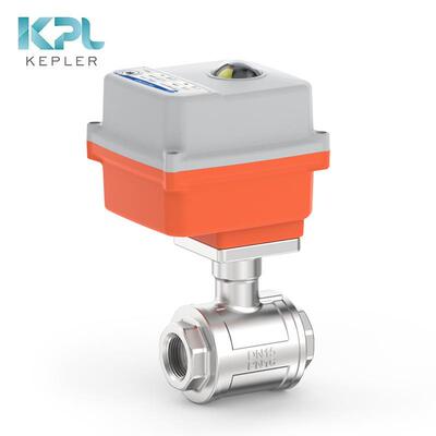 KPMB 开 普勒KPL 三秒开 关304不锈钢电动球阀220V两线 线常闭常