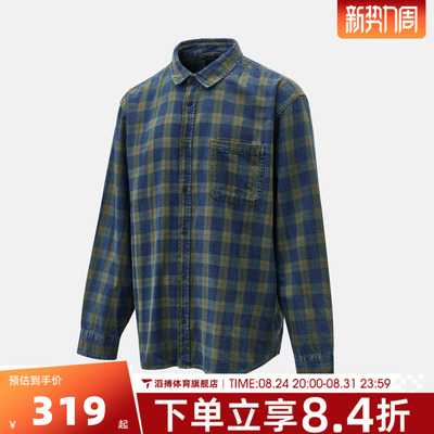 VANS范斯男子Lawson Vintage Indigo运动休闲长袖衬衫VN000U56GRK