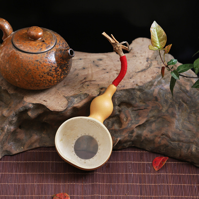 精品龙头葫芦茶滤 高档天然茶漏茶叶过滤网勺 功夫茶具福禄分茶器