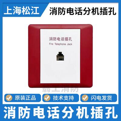 上海松江消防电话插孔 HY5716B电话分机插孔 水晶头电话插孔面板