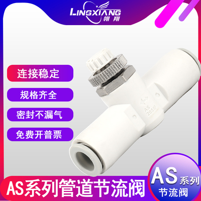 气动调速阀手阀管道型调节阀接头AS1001F/AS2001F/AS3001F/HVFF