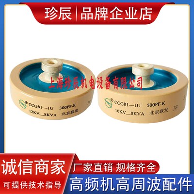DT60 CCG81-1U 300PF500PF-K 12KV10KV-8KVA高频机高压陶瓷介电容