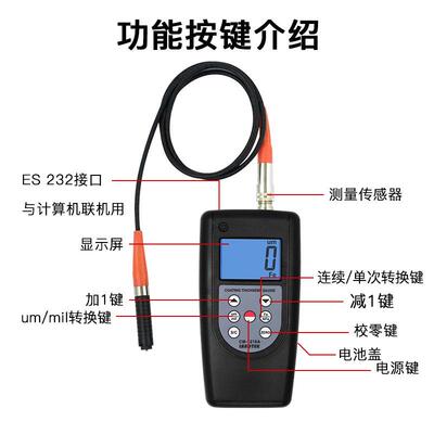 兰泰CM-1210-200F铁基微型涂层测厚仪 螺丝、纽扣测厚仪