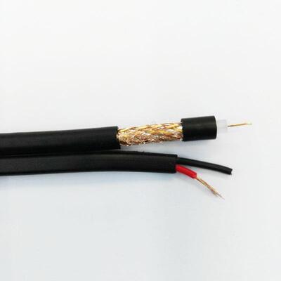 RG59+RVVB2*0.5视频电源组合线75-4电源一体线 CCTV2+1同轴电缆