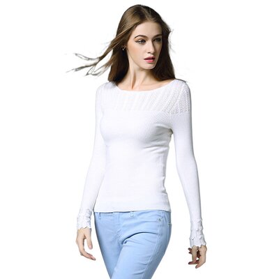 焕新风纯色修身显瘦毛衣